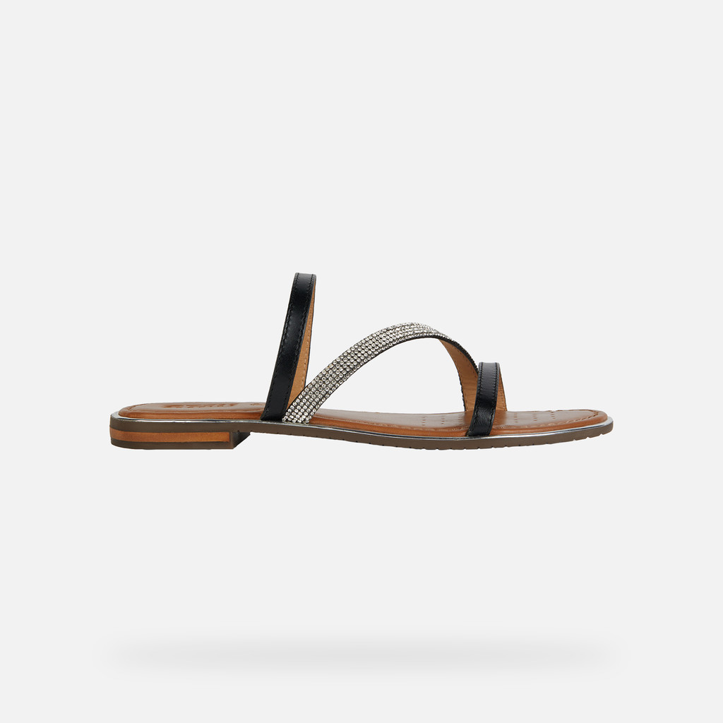 Geox® SOZY PLUS: Women's black Slippers | Geox®