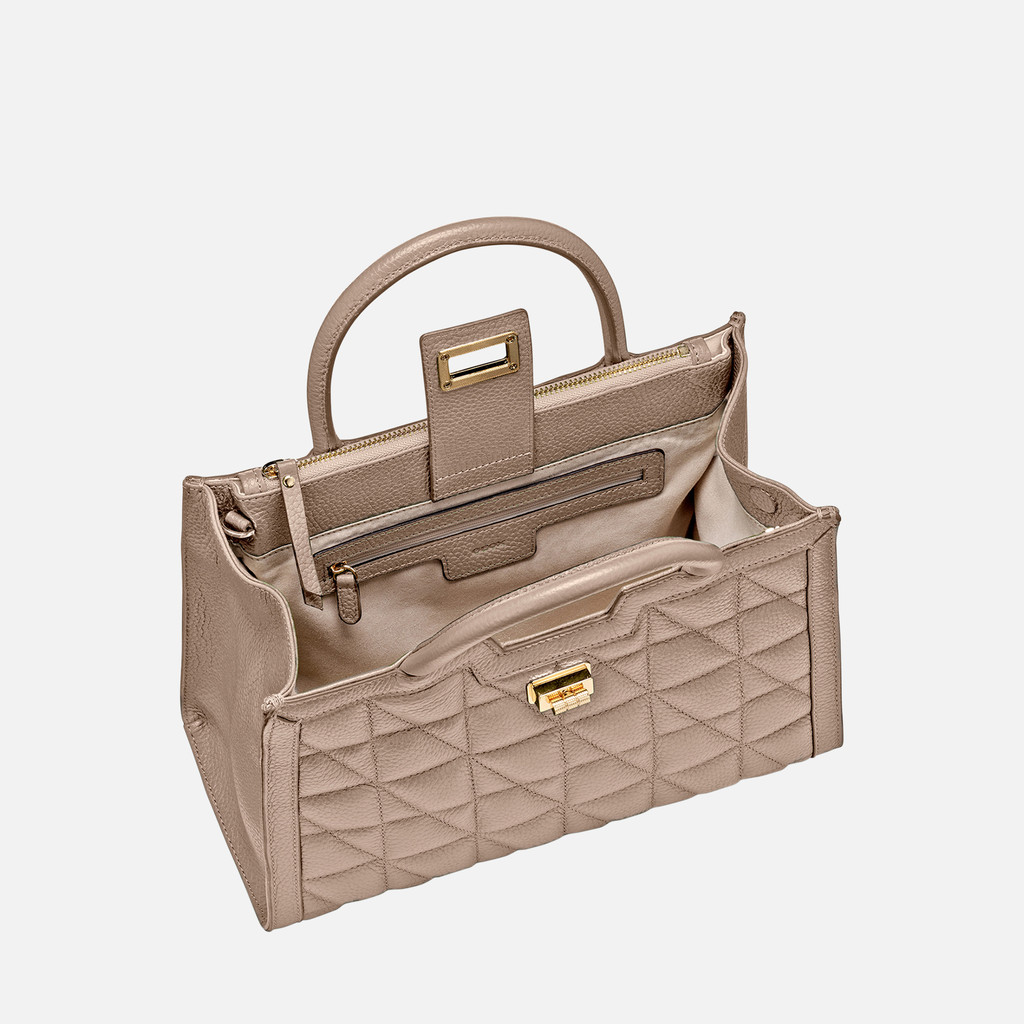 Geox® LEONORY WOMAN: Light Taupe handbag | Geox