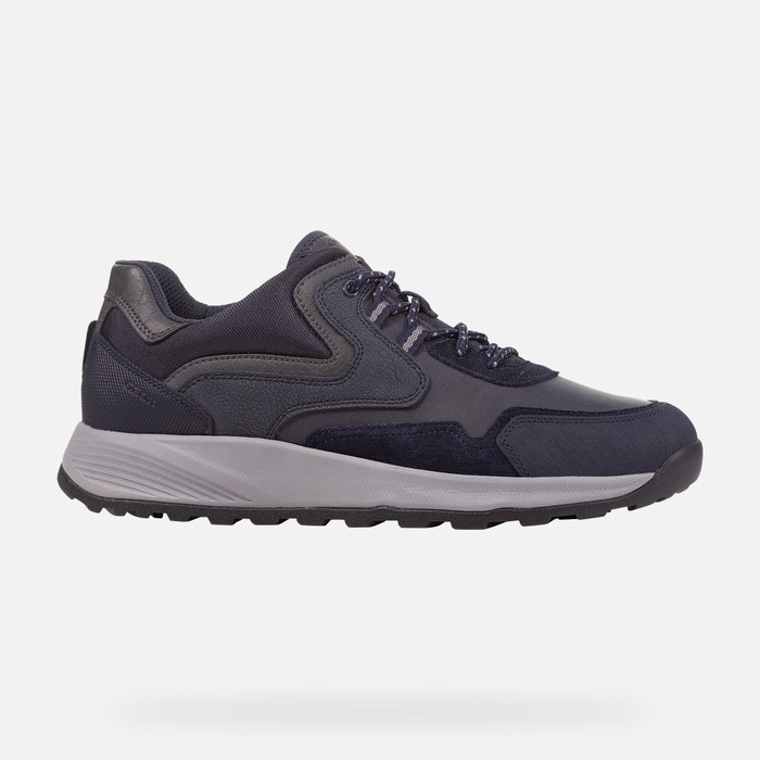 Geox® TERRESTRE: Men's Navy blue Low Top Sneakers | Geox®