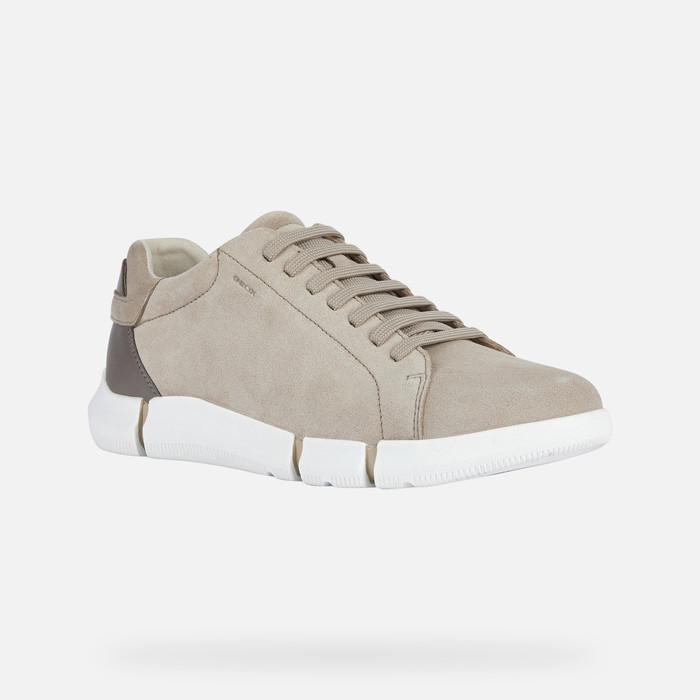 Geox® ADACTER: Men's Sand Low Top Sneakers | Geox