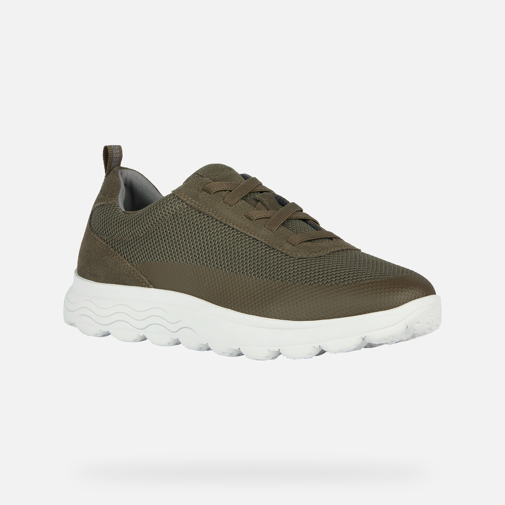 Geox® SPHERICA A: Baskets Basses Vert militaire Homme | Geox® FW