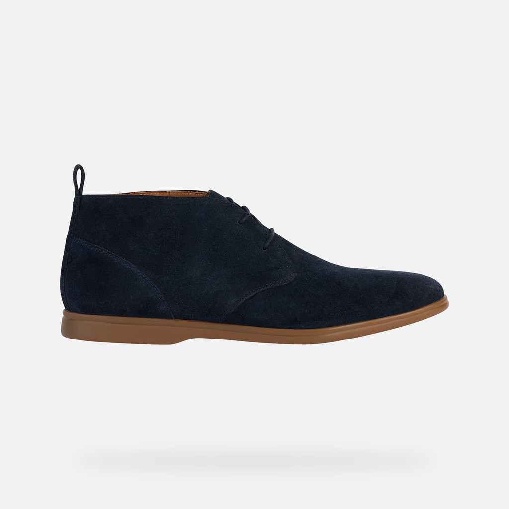 Geox® VENZONE MAN: Navy Suede shoes | Geox