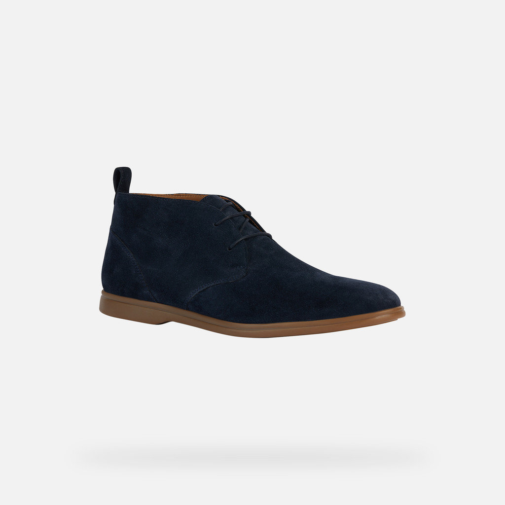 Geox® VENZONE MAN: Navy Suede shoes | Geox