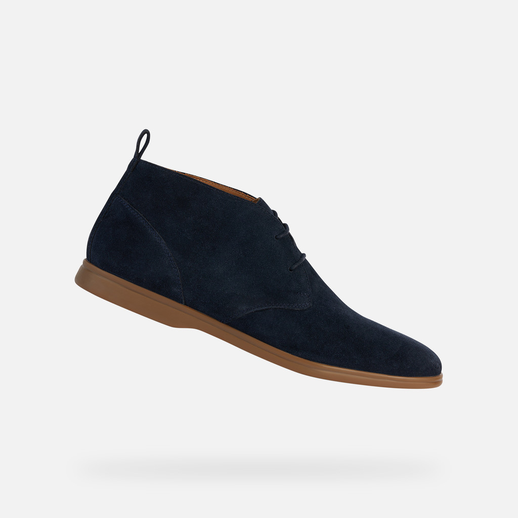 Geox® VENZONE MAN: Navy Suede shoes | Geox