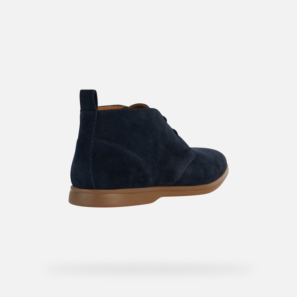 Geox® VENZONE MAN: Navy Suede shoes | Geox