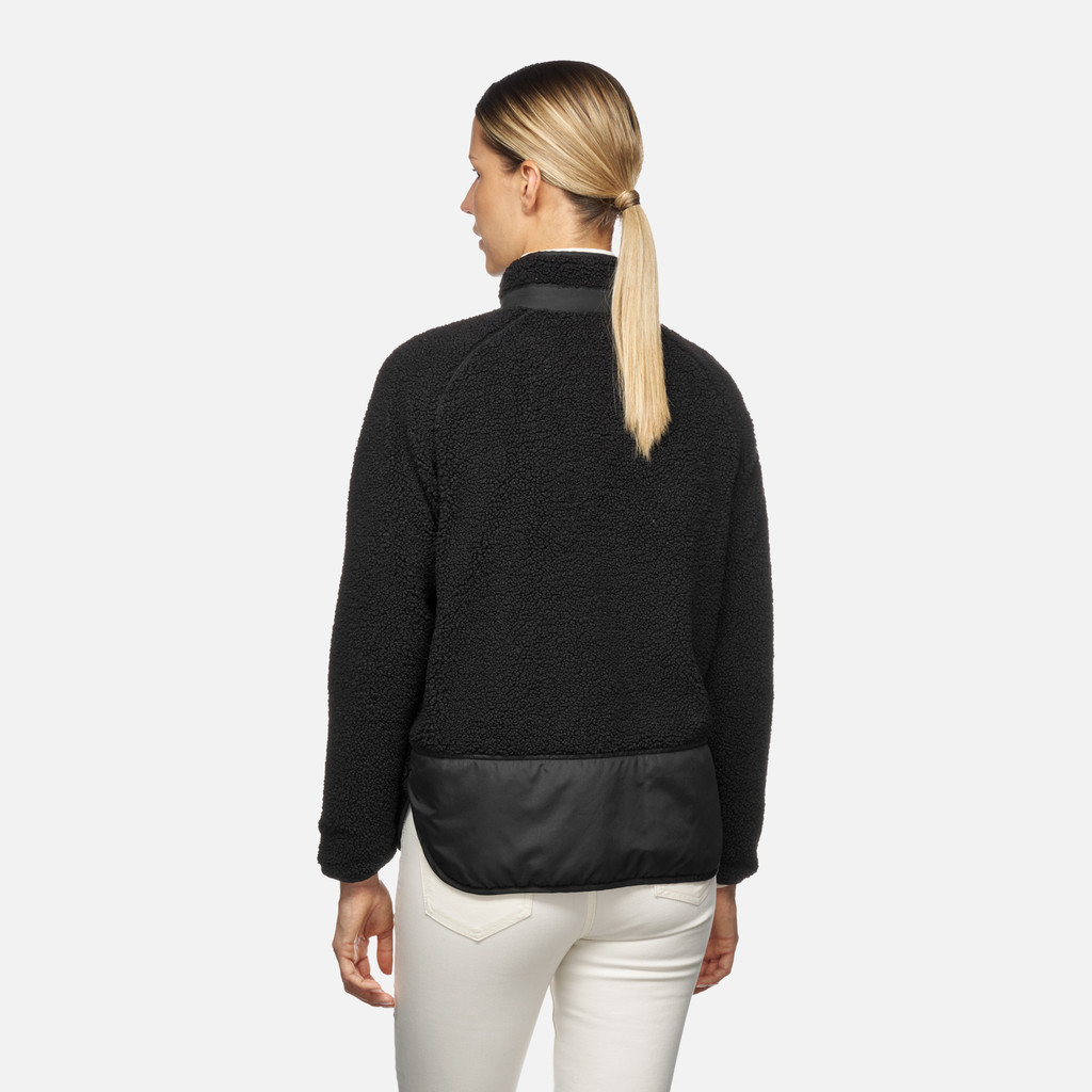 Geox® SWEATER WOMAN: Black sweatshirt | Geox