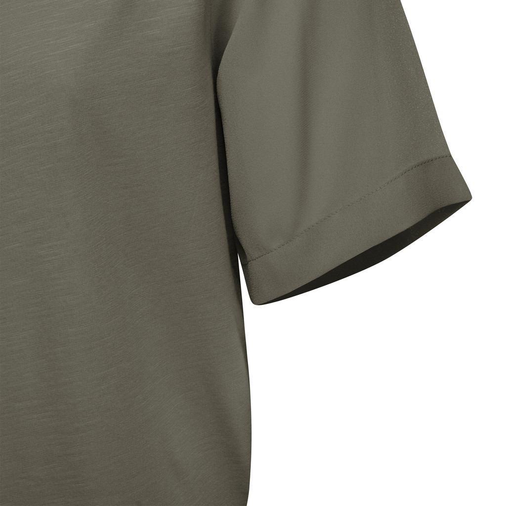 Geox® T-SHIRT MUJER: camiseta - Verde fango/Verde fango | Geox